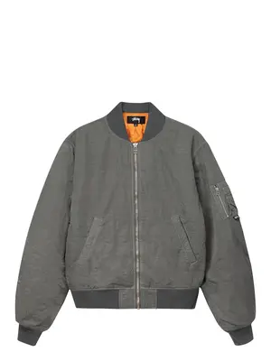 StÜssy Dyed Nylon Bomber - Grey