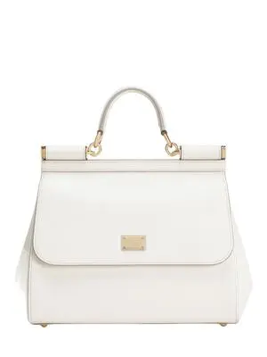 Dolce & Gabbana Large Sicily Handbag - White