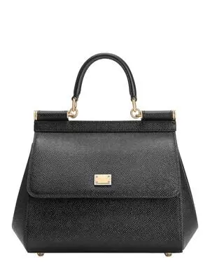 Dolce & Gabbana Small Sicily Handbag Black
