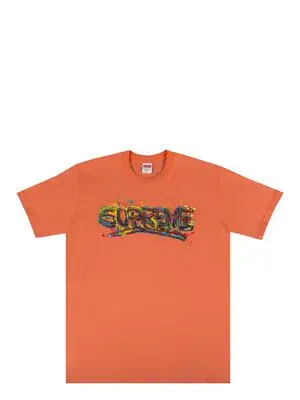 Supreme Paint Logo Tee - Orange