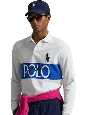 Ralph Lauren Australian Open Umpire Polo Shirt - Ceramic White/keel Blue