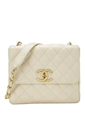 CHANEL Chanel Quilted Caviar Square Flap Bag