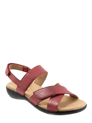 Trotters Trotters River Slingback Sandal Dark Red