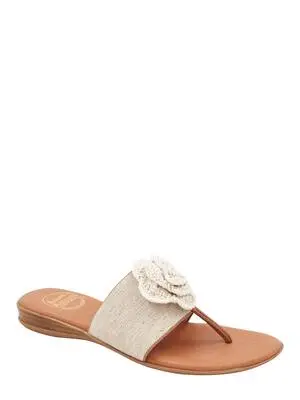 Andre Assous Nara Sandal - Beige Linen