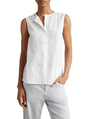 ELEVENTY Eleventy Textured Sleeveless Shirt