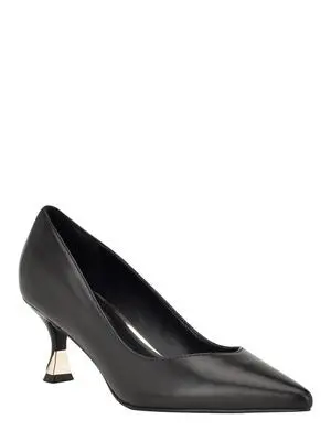 Nine West Nine West Ariella Pointed-Toe Kitten Heel Pump Black