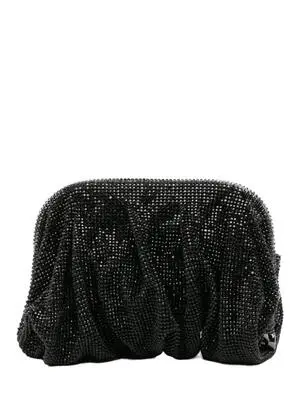 Benedetta Bruzziches Venus Rhinestoned Clutch - Black