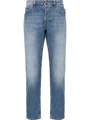 DONDUP Brighton Mid-rise Tapered Jeans - Blue