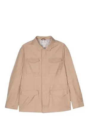 Brunello Cucinelli BRUNELLO CUCINELLI Zip-Fastening Windbreaker Jacket Neutrals