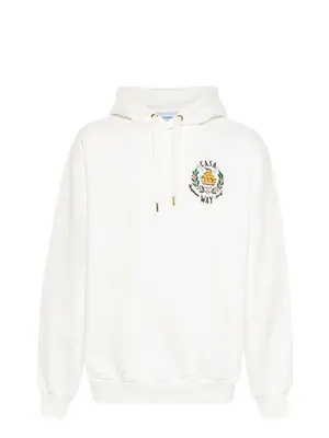 Casablanca Organic Cotton Casa Way Hoodie - White