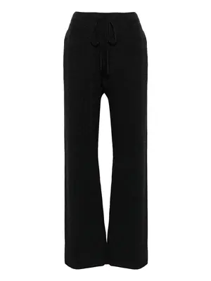 MAISON MARGIELA Wool-cashmere Knitted Trousers - Black