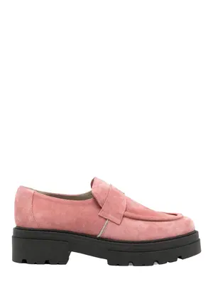 Fabiana Filippi Suede Slip-on Loafers - Pink