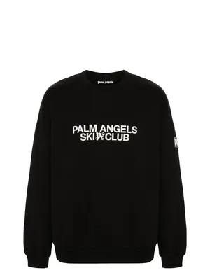 Palm Angels Pa Ski Club Cotton Sweatshirt - Black