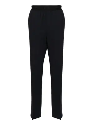 MSGM Logo-waistband Tailored Trousers - Blue
