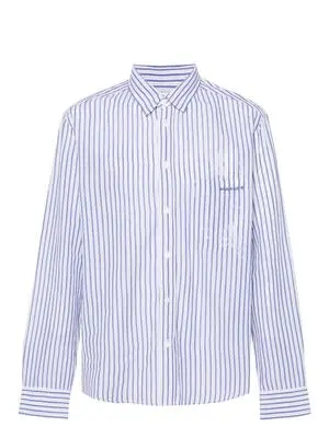 MARANT Jasolo Striped Cotton Shirt - Blue