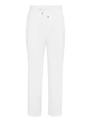 Brunello Cucinelli Linen Trousers - White