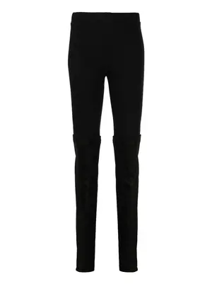 Isabel Benenato Layered Slim-cut Trousers - Black