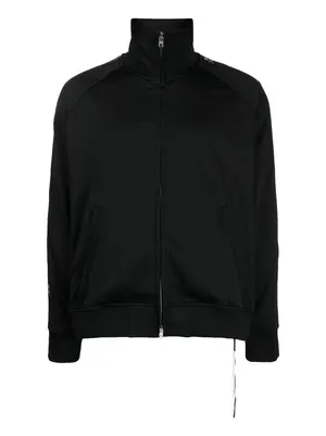 MASTERMIND WORLD Logo-tape Panelled Jacket - Black