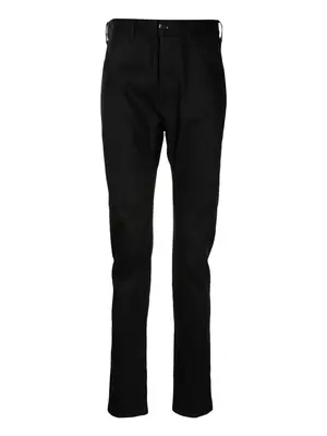 THE VIRIDI-ANNE Mid-rise Slim-cut Trousers - Black