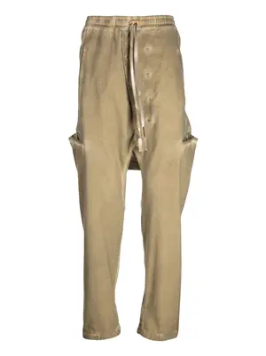 Boris Bidjan Saberi Drawstring-waist Drop-crotch Trousers - Neutrals