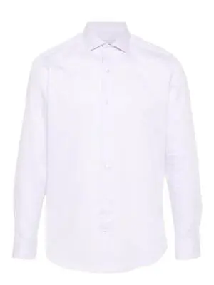 D4.0 Classic-collar Cotton Shirt - Pink