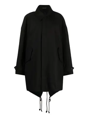Yohji Yamamoto Military Backside Mods Coat - Black