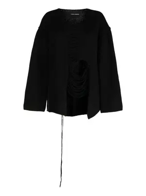 Isabel Benenato Oversized Jumper - Black