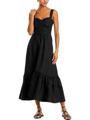 A.L.C. Lilah Ii Cotton Midi Dress - Black