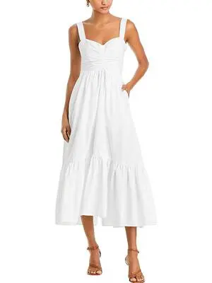 A.L.C. Lilah Ii Cotton Midi Dress - White