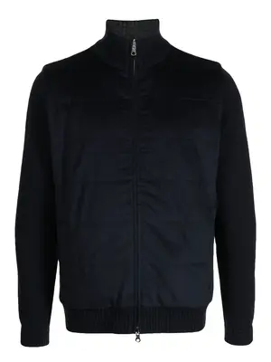 N.peal Quilted Zip-up Cashmere Jacket - Blue