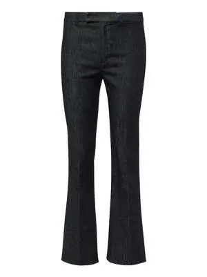 Max Mara Alan Cropped Flared Jeans - Blue