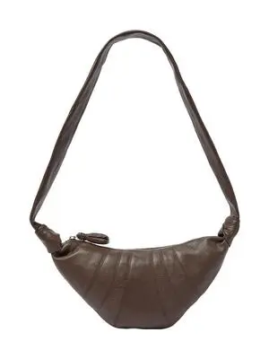LEMAIRE Lemaire Croissant Small Leather Shoulder Bag Brown