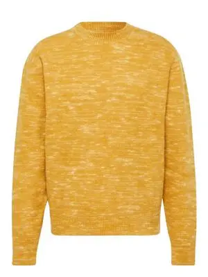 THE ELDER STATESMAN Jasper Cashmere And Mohair-blend Sweater - Yellow
