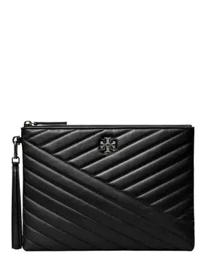 TORY BURCH Tory Burch Kira Pavé Logo Chevron Leather Pouch