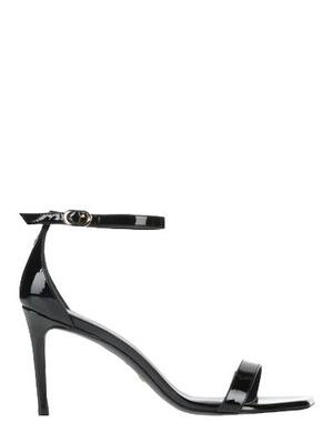 STUART WEITZMAN Woman Sandals Black Size 8 Leather Black