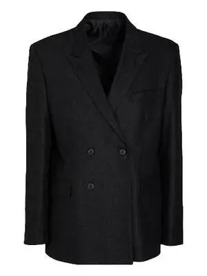 8 BY YOOX Wool Double Breasted Regular Blazer Blazer Size Virgin Wool, Elastane - Grey