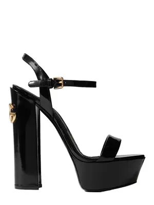 Dolce & Gabbana Keira Platform Sandals - Black