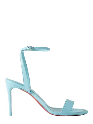 CHRISTIAN LOUBOUTIN Christian Louboutin Loubigirl 85 Leather Sandals Blue