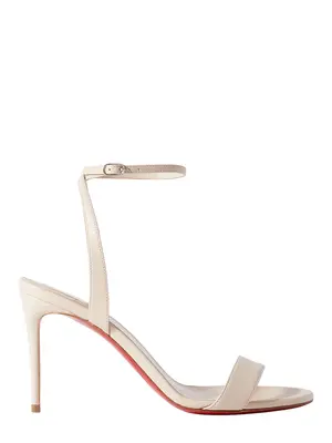CHRISTIAN LOUBOUTIN Loubigirl 85 Leather Sandals - Neutrals