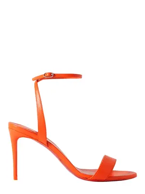 CHRISTIAN LOUBOUTIN Christian Louboutin Loubigirl 85 Leather Sandals Orange