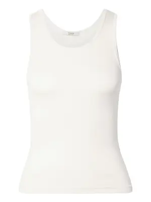 FFORME Pari Stretch-silk Jersey Tank - White
