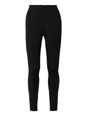 FFORME Abha Stretch-silk Jersey Leggings - Black