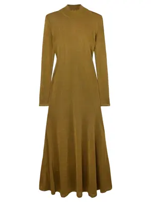 TOM FORD TOM FORD Jersey Turtleneck Gown Yellow
