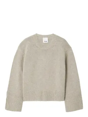 ALLUDE Wool And Cashmere-Blend Sweater Neutrals