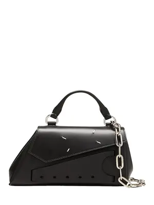 MAISON MARGIELA Maison Margiela Snatched Micro Asymmetric Top-Handle Bag Black