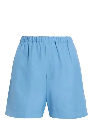 Loulou De Saison Seto Twill Shorts Light Blue