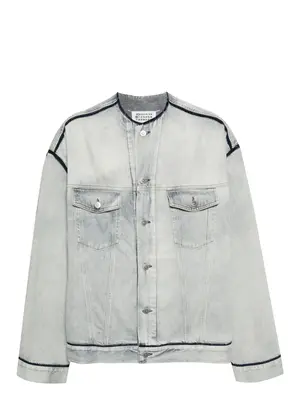 MAISON MARGIELA Maison Margiela Four-Stitch Logo Denim Jacket