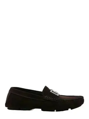 Dolce & Gabbana Dolce & Gabbana Logo-Plaque Loafers Brown