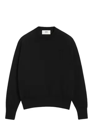 Ami De Coeur Wool Sweater - Black