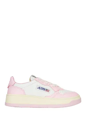 AUTRY Autry Bicolor Medalist Sneaker In Pink Blush Bride